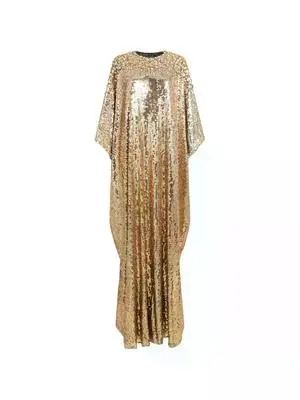 Jenny Packham Fontaine Sequin-embellished Maxi Dress - Gold