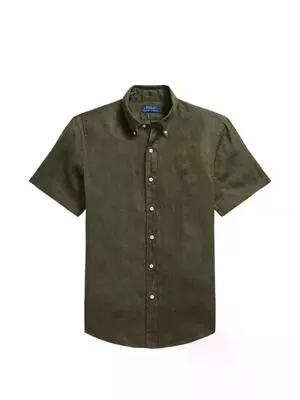 Polo Ralph Lauren Embroidered Short-sleeve Shirt - Green