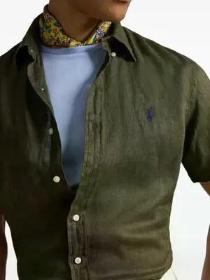 Polo Ralph Lauren Embroidered Short-sleeve Shirt - Green