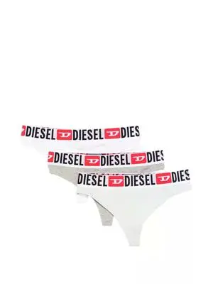 DIESEL® Logo-band Briefs Set Of Three - Grey