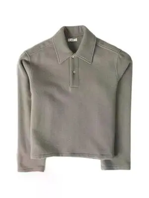 RIER Fog Fleece Polo Shirt - Grey
