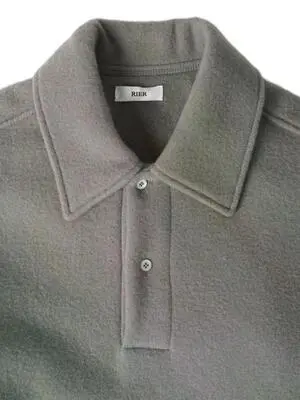 RIER Fog Fleece Polo Shirt - Grey