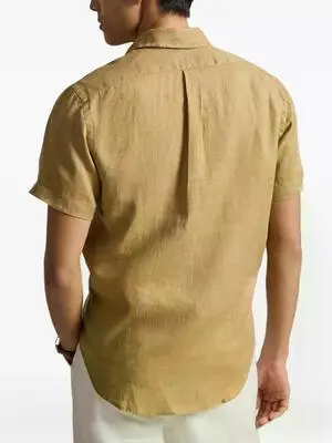 Polo Ralph Lauren Embroidered Custom Linen Shirt - Neutrals