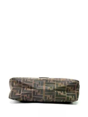 Fendi 1990s Zucca Canvas Shoulder Bag - Neutrals
