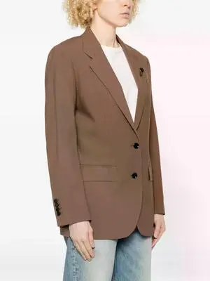 LARDINI Button-fastening Flap-pocket Blazer - Brown