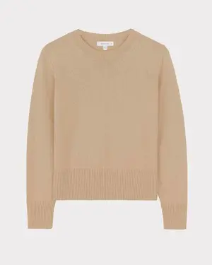 KETTLEWELL Minna Long Sleeve Crew Neck Sweater - Soft Camel