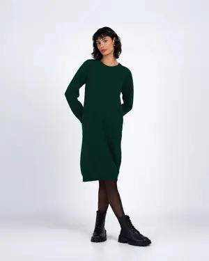 Long Sleeve Crew Neck Dresses