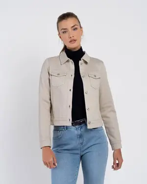 KETTLEWELL Darla Denim Jacket Marble Stone