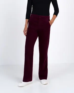 KETTLEWELL Jamie Cord Straight Pants - Cassis