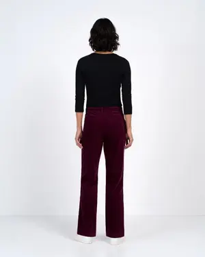 KETTLEWELL Jamie Cord Straight Pants - Cassis