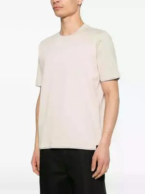 GRAN SASSO Trim-detail T-shirt - Neutrals