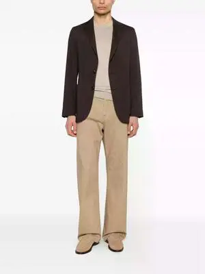 BOSS Buttoned Patch-pocket Blazer - Brown