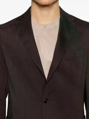 BOSS Buttoned Patch-pocket Blazer - Brown