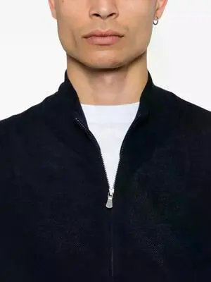 GRAN SASSO Zip-fastening Cardigan - Blue