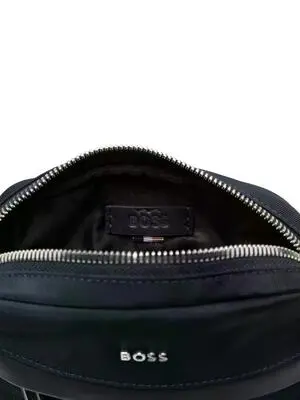 BOSS Messenger Bag With Leather Trims