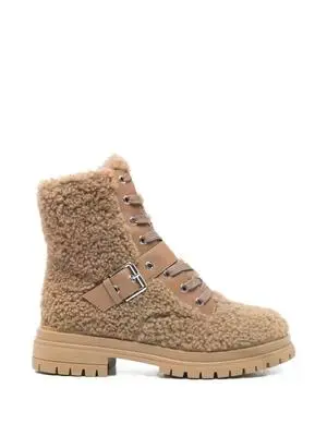 Gianvito Rossi Shearling Ankle Boots