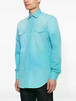 SARTORIO NAPOLI Texas Flap-pocket Shirt - Blue