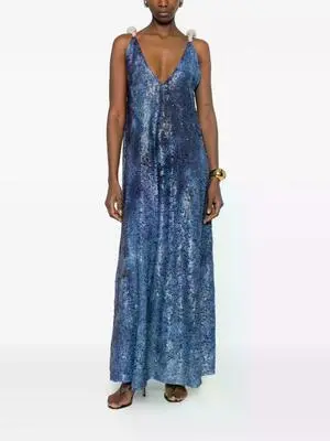 ROSANNA OCAMPO Goya Sequin Maxi Dress