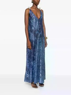 ROSANNA OCAMPO Goya Sequin Maxi Dress