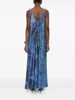 ROSANNA OCAMPO Goya Sequin Maxi Dress