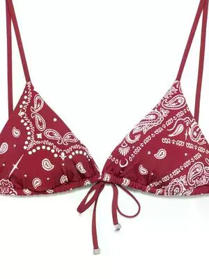 VENUJA Paisley-print Bikini - Red