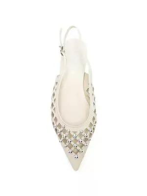 APEPAZZA Petal-embellished Ballet Flats