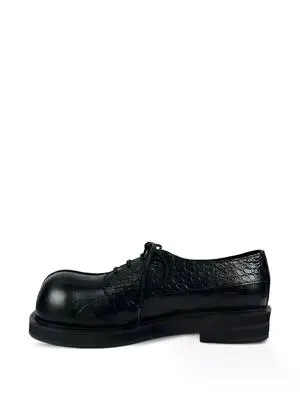 NO IDEA Crocodile Texture Lace-up Loafers