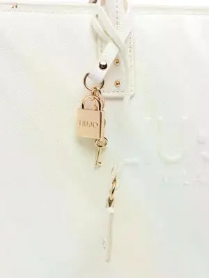 Liu Jo Logo-embossed Padlock Tote - White