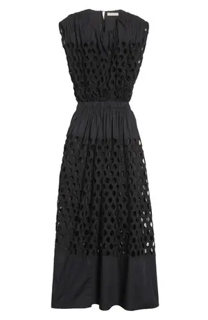 DIOTIMA Peplos Cotton Eyelet Dress