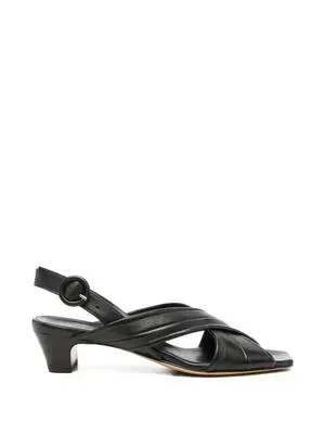 MARA BINI Criss-cross Strap Sandals - Black