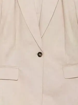 Marina Rinaldi Buttoned Blazer - Neutrals