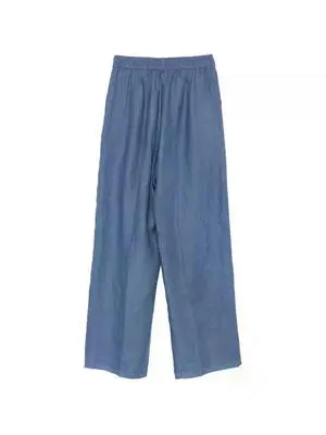 Marina Rinaldi Tassel Drawstring Wide Leg Trousers