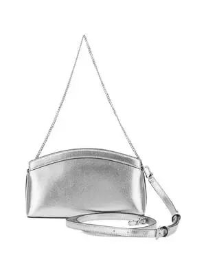 Michael Kors Athena Metallic Shoulder Bag - Silver