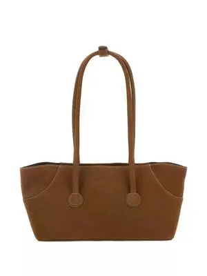 MARGESHERWOOD Topstitch Leather Shoulder Bag - Neutrals