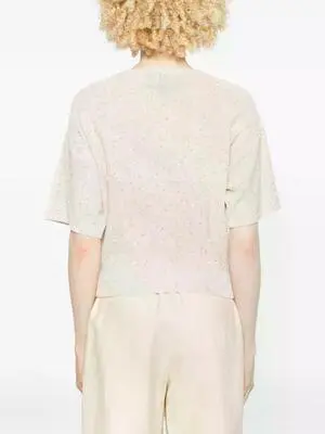 Antonelli Firenze Zagara Sequin-embellished Top - Neutrals