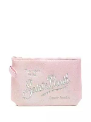 MC2 SAINT BARTH Logo-embroidered Clutch - Pink