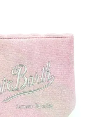 MC2 SAINT BARTH Logo-embroidered Clutch - Pink