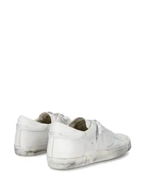 Philippe Model Prsx Low-top Leather Sneakers - White