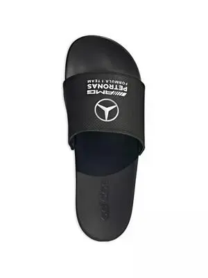 Adidas Adilette Amg Petronas Perforated Slides - Black