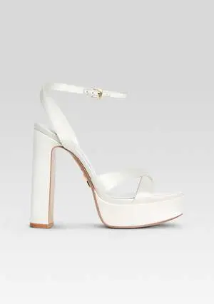 Retrofete Melodia Platform Sandal - White