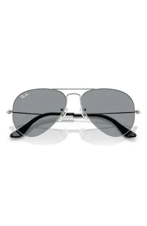 Ray-ban 58mm Aviator Sunglasses - Gunmetal/grey