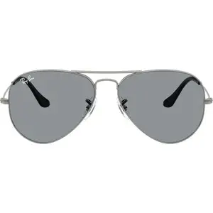 Ray-ban 58mm Aviator Sunglasses - Gunmetal/grey