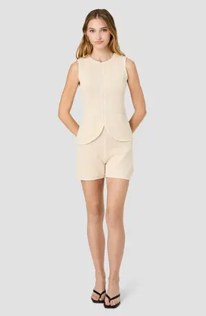French Connection Mozart Open Stitch Shorts