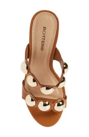 BOTTERO Botingrid Studded Slide Sandal - Caramelo