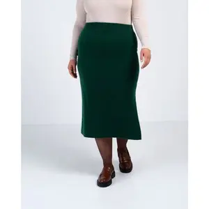 KETTLEWELL Josie Merino Knitted Midi Skirt - Pine