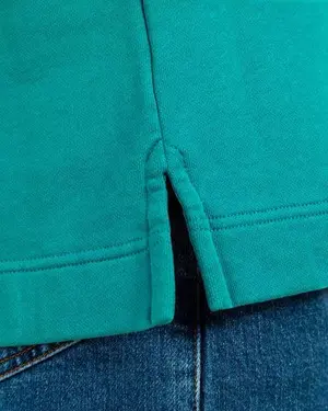 KETTLEWELL Robyn 1/4 Zip Sweatshirt - Deep Aqua