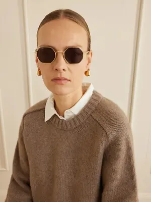 Cartier Octagon-frame Sunglasses - Gold