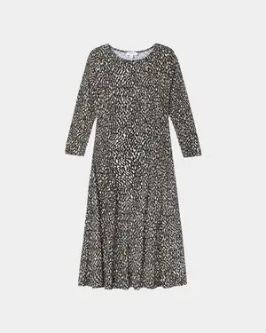 KETTLEWELL Isla 3/4 Sleeve Dress - Espresso