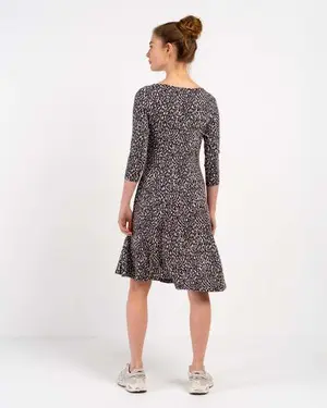 KETTLEWELL Isla 3/4 Sleeve Dress - Espresso