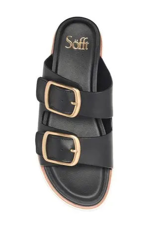 SOFFT Gabby Platform Slide Sandal - Black